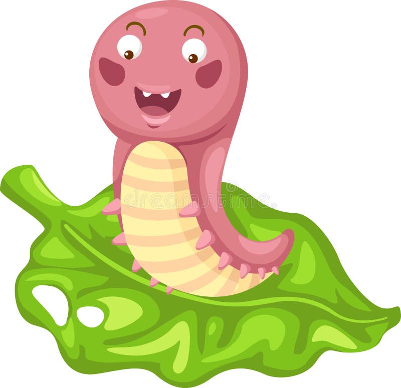 Cartoon worm insect stock vector. Illustration of invertebrate - 81510208