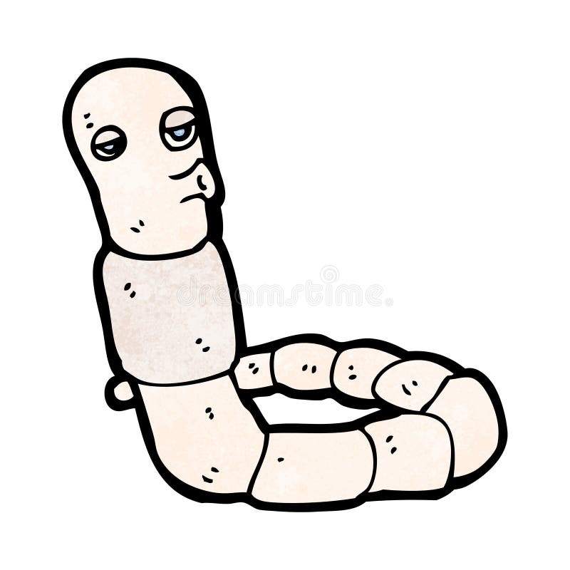 Cartoon worm stock vector. Illustration of cartoon, funny - 38064985