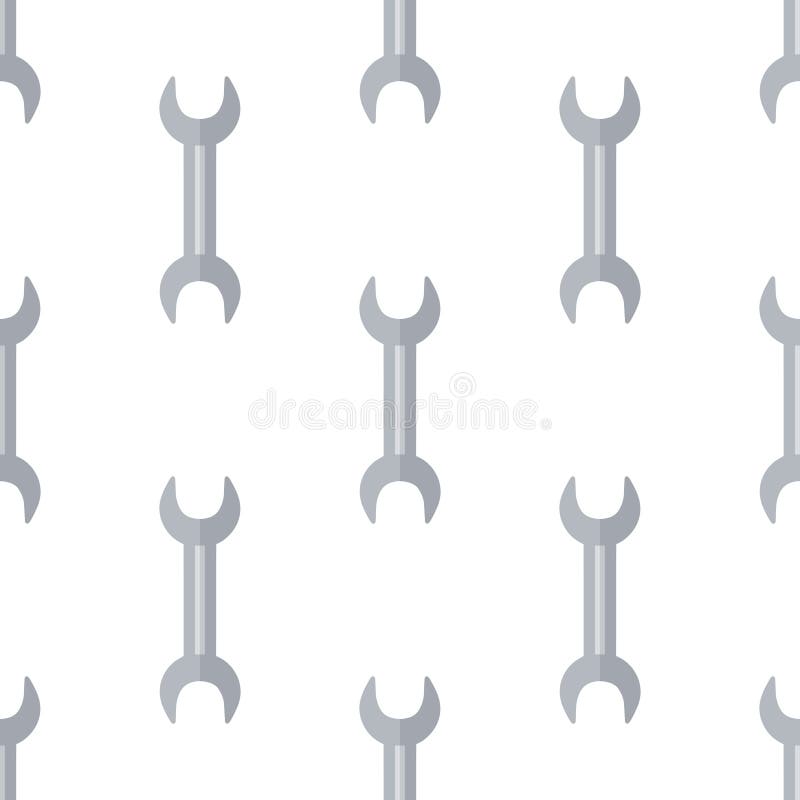 Cartoon Wrench Seamless Pattern, Vector. Stock Vector - Illustration of ...