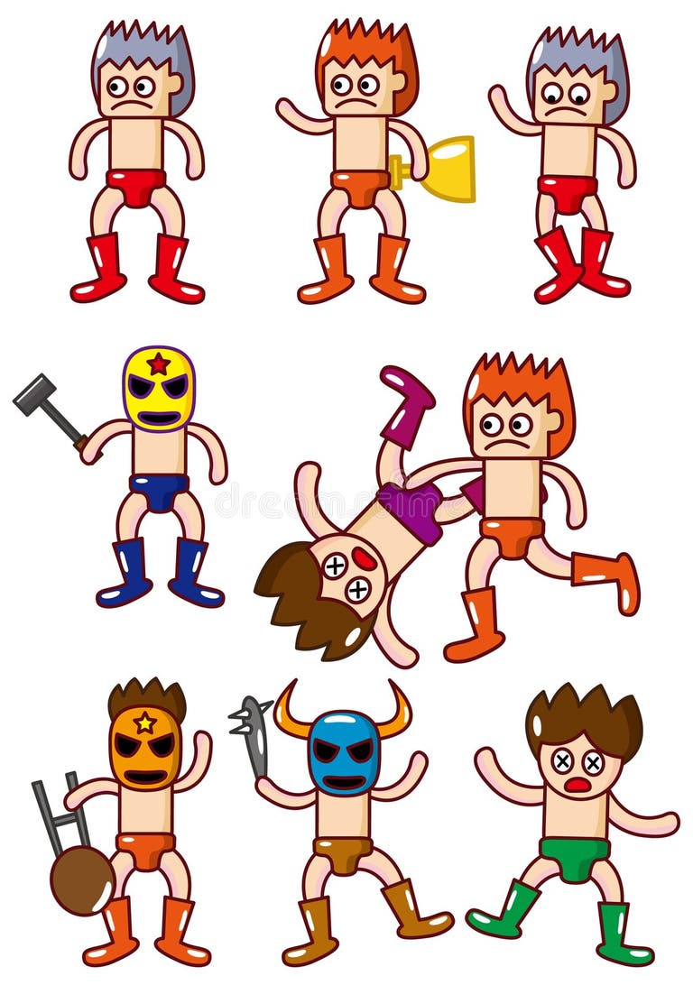 Cartoon Wrestler Stock Illustrations – 1,965 Cartoon Wrestler Stock ...
