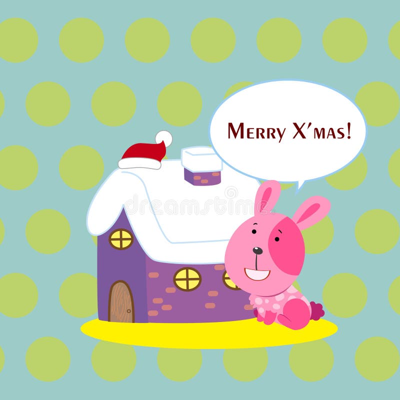 Cartoon Xmas card stock vector. Illustration of cartoon - 27771223