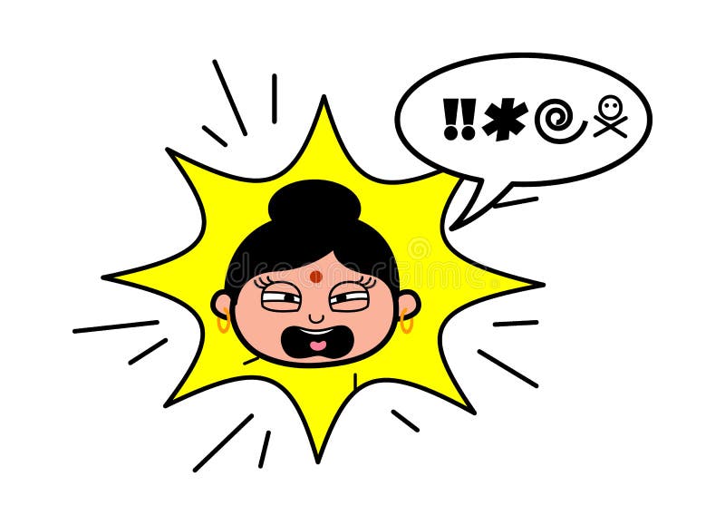 Shouting Indian Woman Cartoon Stock Illustration - Illustration of ... Shouting Indian Woman Cartoon Stock Illustration - Illustration of ...