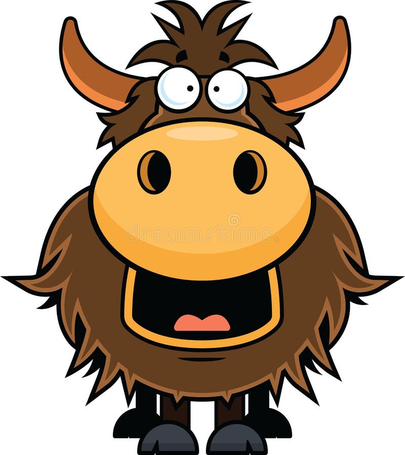 Cartoon Yak Happy stock vector. Illustration of cute - 50783971