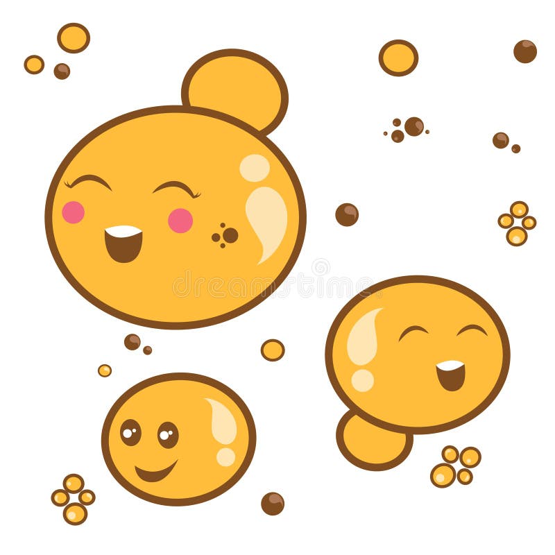 Cartoon Yeast Fungi Character Vector Illustration Graphic Stock Vector ...