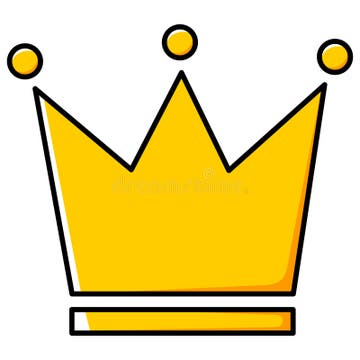 Cartoon Yellow Crown. Vector Illustration Stock Vector - Illustration ...