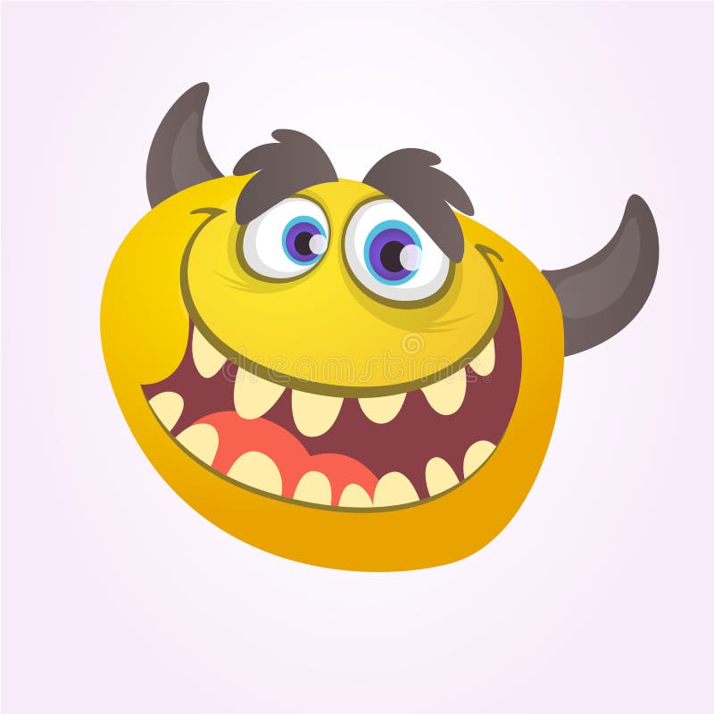 Cartoon Yellow Monster. Vector Illustration. Stock Vector ...