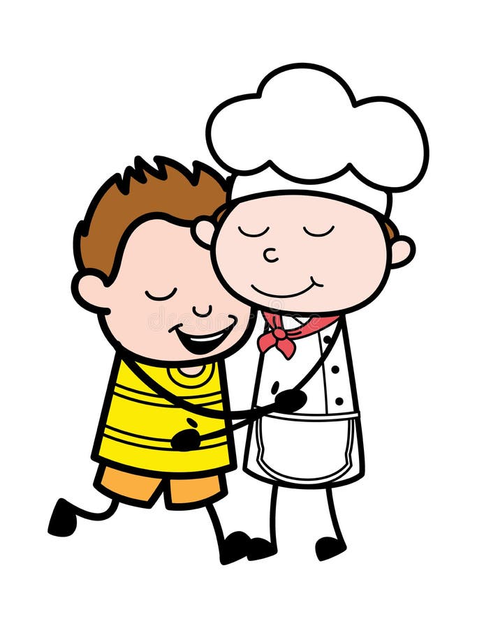 Cartoon Boy Giving a Hug stock illustration. Illustration of clipart ...