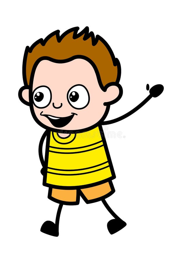 Boy Saying Hello Stock Illustrations – 419 Boy Saying Hello Stock ...