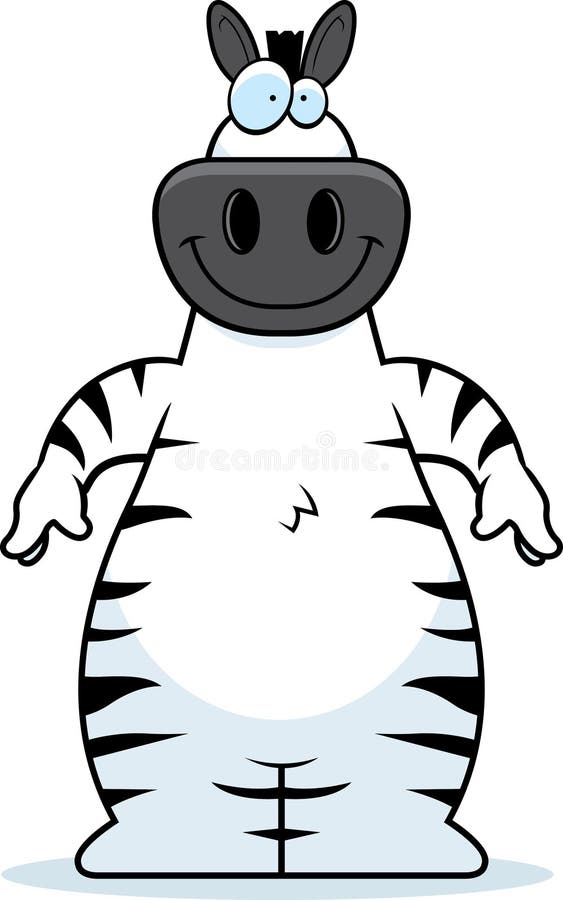 Cartoon Zebra Thinking stock vector. Illustration of idea - 47474422