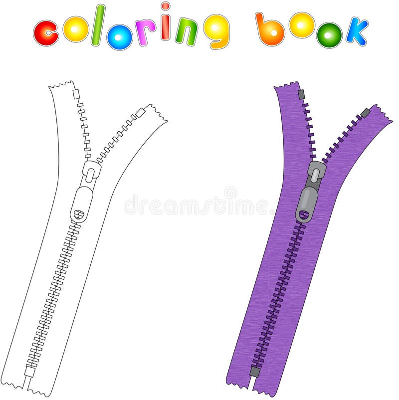 Cartoon zipper stock vector. Illustration of book, closure - 79817552