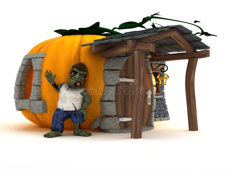 Cartoon Zombie Character stock illustration. Illustration of death ...