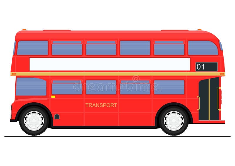 Bus Cartoon Decker Double Stock Illustrations – 421 Bus Cartoon Decker ...