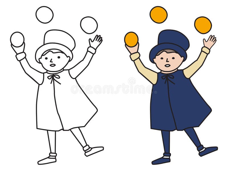 Line Drawing Juggler Stock Illustrations – 288 Line Drawing Juggler ...
