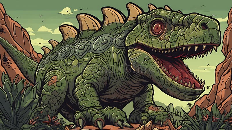 Velociraptor Tracks Stock Illustrations – 7 Velociraptor Tracks Stock ...