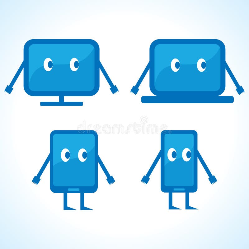 Cartoonish gadget designs stock vector. Illustration of tablet - 41829020