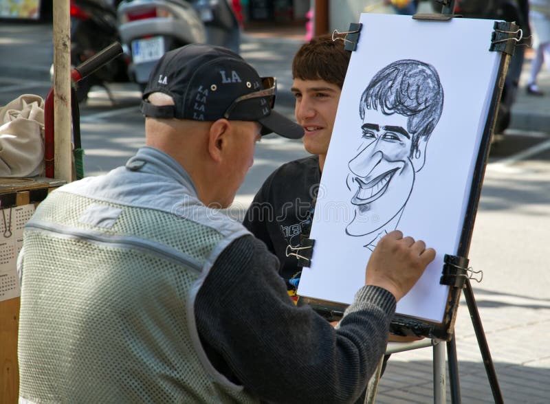 Cartoonist at Work editorial photo. Image of satirical - 19186151