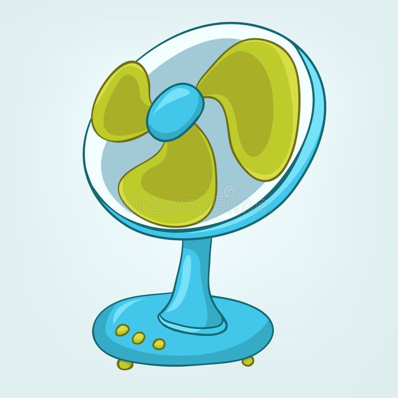 Cartoons Home Appliences Fan Stock Vector - Illustration of refresh ...