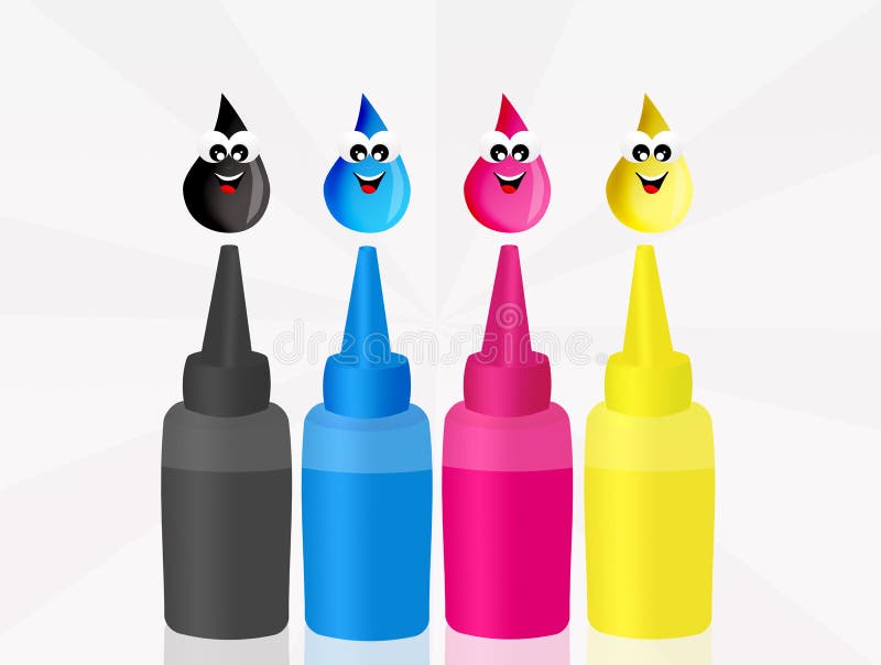 Cartouches d'imprimante illustration stock. Illustration du mignon ...