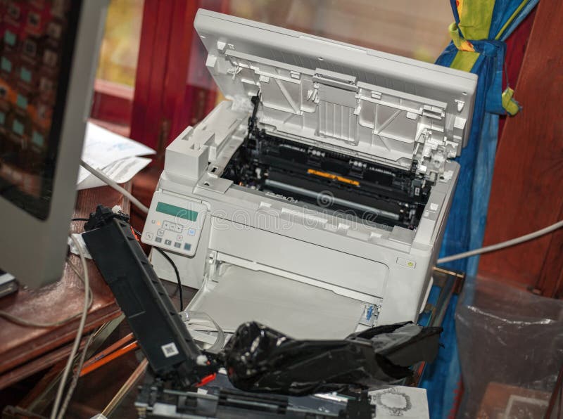 Cartridge for printer stock image. Image of fixing, photocopier - 292266443