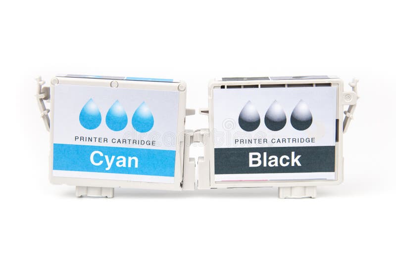 Cartridges for Colour Inkjet Printer Stock Image - Image of marketing ...