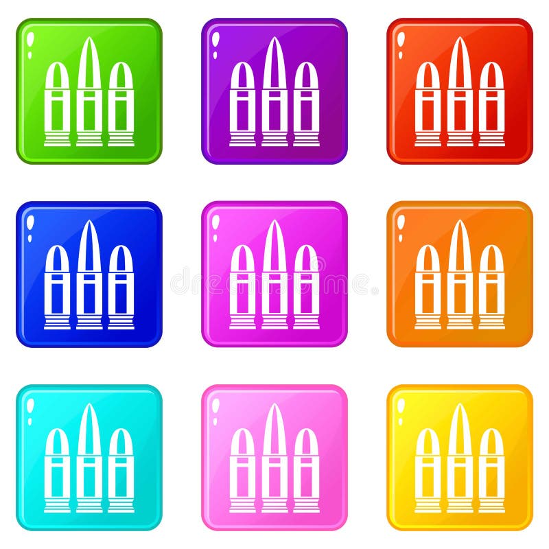 Cartridges Icons Set Stock Illustrations – 484 Cartridges Icons Set ...