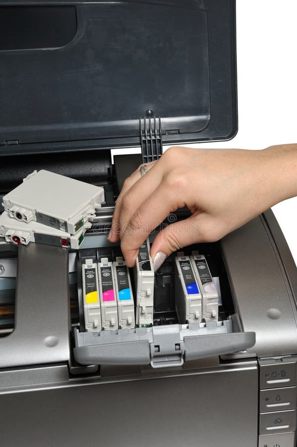 Printer cartridges stock image. Image of containers, four - 21448303