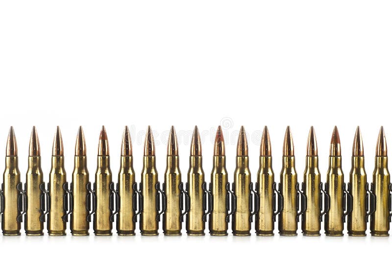 Cartucho Calibre De 7,62 Milímetros. Foto de archivo - Imagen de cobre ...