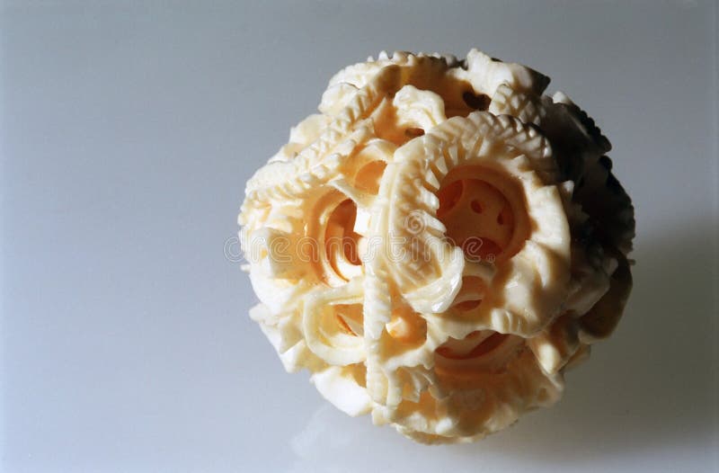 Carved Ivory Ball stock photo. Image of carved, ivory - 1392252