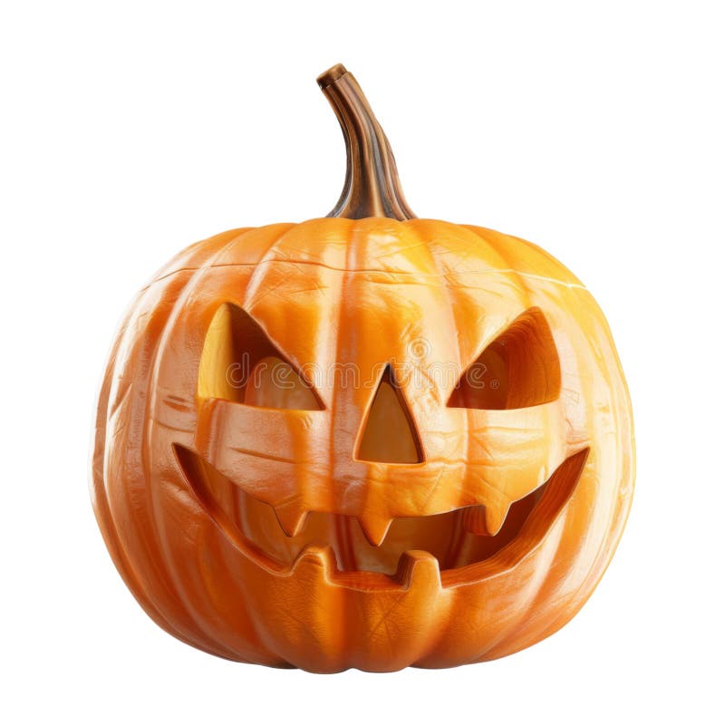Carved Jack-o -lantern with a Grinning Face Stock Image - Illustration ...