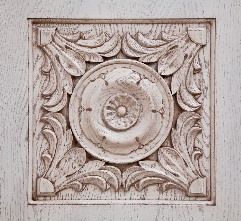 Carved pattern on wood stock photo. Image of elegance - 16991028