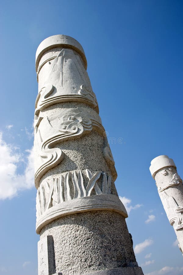 Carved pillars stock photo. Image of pillar, design, pattern - 13172598
