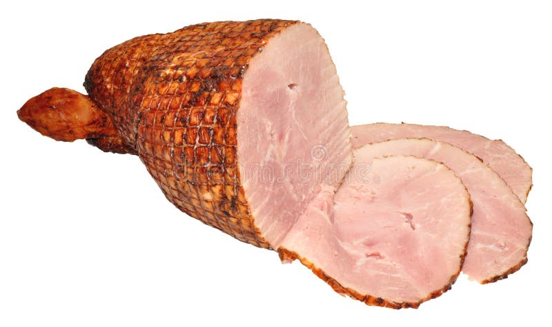 Carved Roast Ham Joint stock photo. Image of meat, roast - 36356822