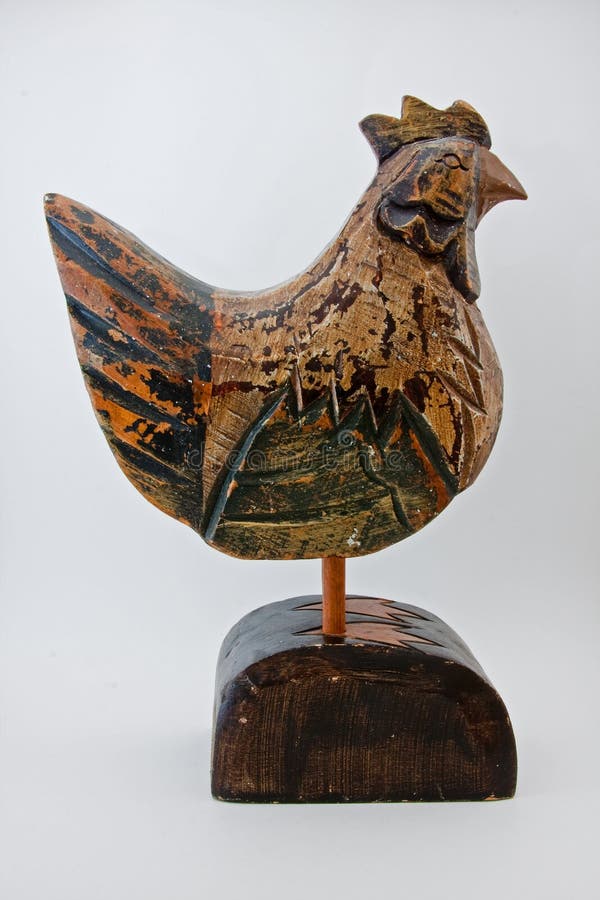 Carved Rooster stock photo. Image of green, standing - 11817682