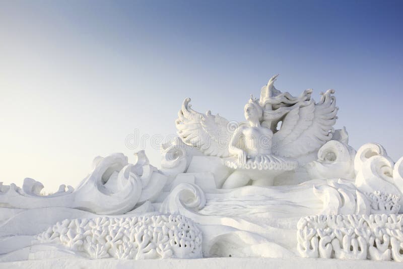 Carved snow. stock image. Image of china, carved, snow - 23123575