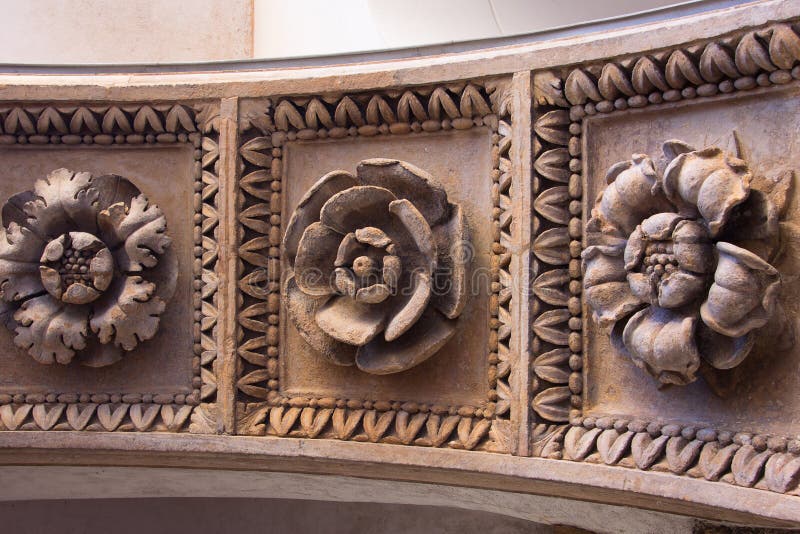 Carved stone flowers stock photo. Image of artisan, carved - 72546748