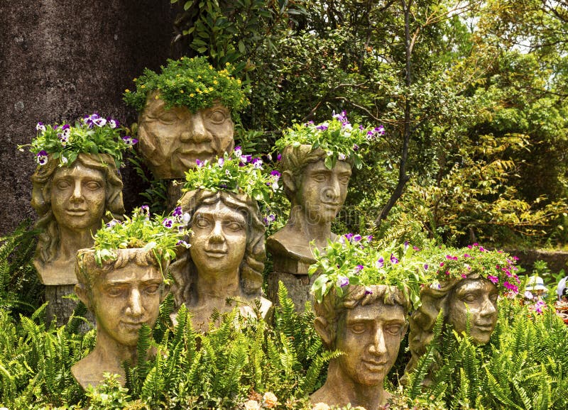 Carved Stone in Front of People Editorial Stock Image - Image of beard ...