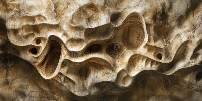 Carved Stone Texture, Geological Layers with Designs and Patterns ...