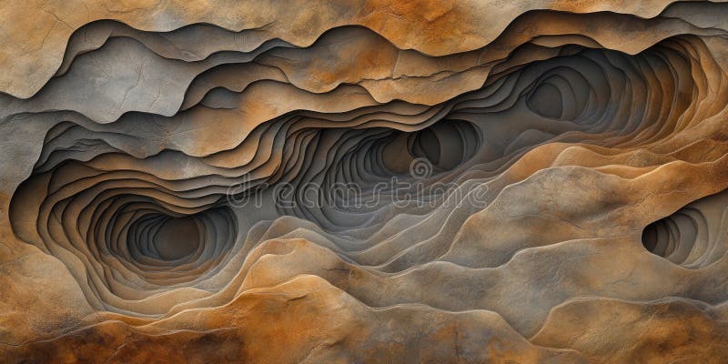 Carved Stone Texture, Geological Layers with Designs and Patterns ...