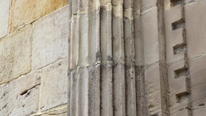 Carved Texture of an Ancient Architectural Column on a Stone Antique ...