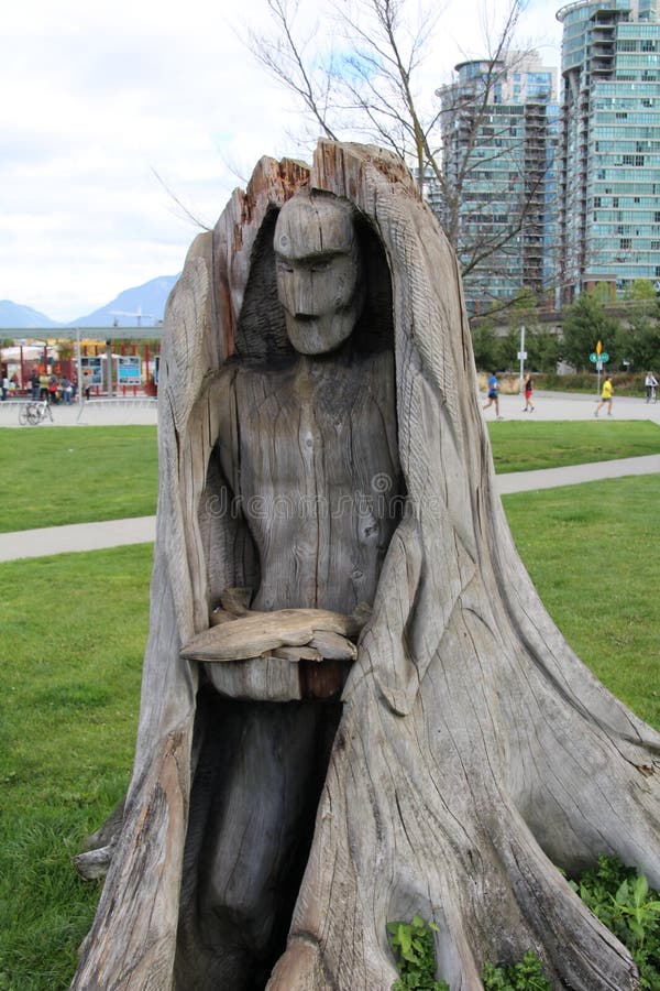 Carved Tree Stump stock photo. Image of wood, artistic - 77170498