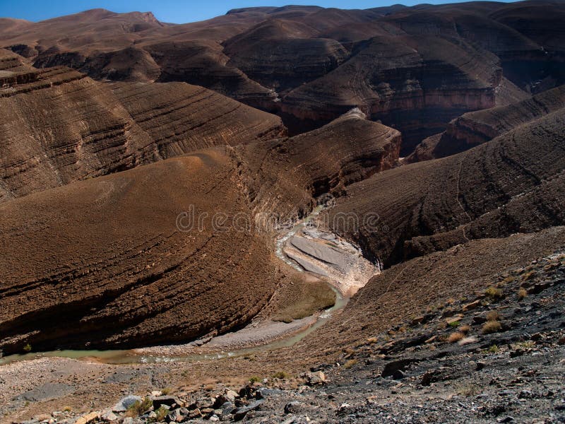 Carved valley stock image. Image of ouarzazate, horizontal - 29679307
