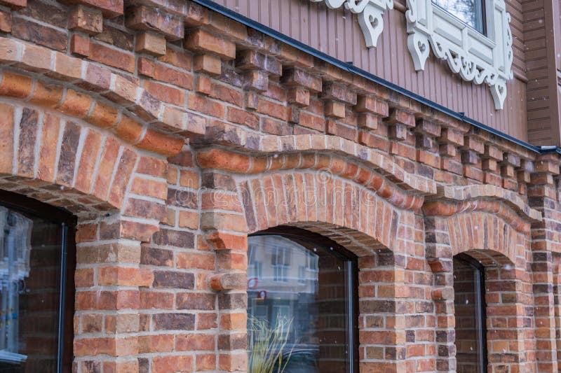 Carved Window Frames of the Historic Building after Reconstruction ...