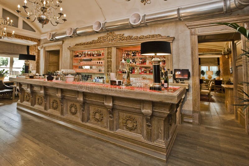 Italian Restaurant Decorated with Brick in Warm Light that Created Cozy ...