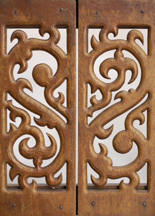 Carved wooden work stock image. Image of ancient, design - 40764597