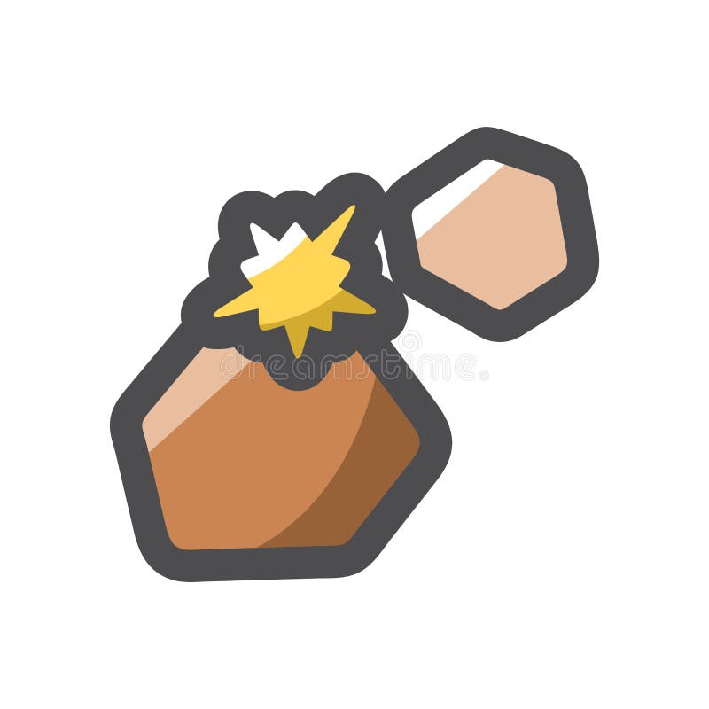 Carving Fire Stone on Stone Vector Icon Cartoon Illustration Stock ...