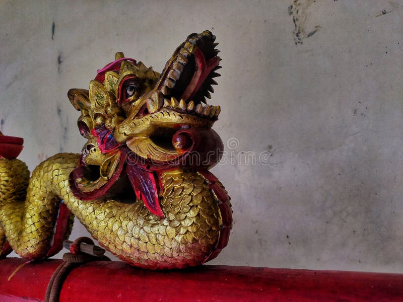 Carving of a Snake S Head in a Traditional Javanese Gamelan Device ...