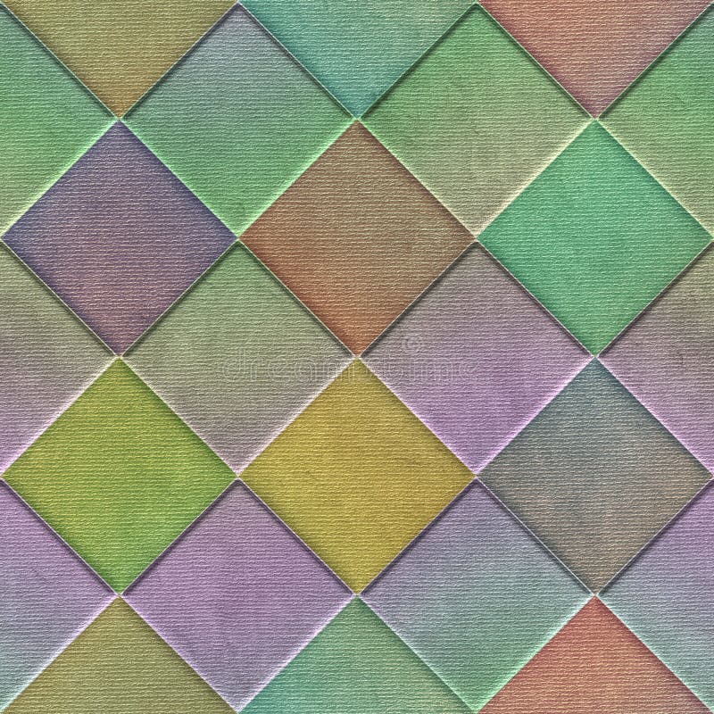 Carving Square Pattern on Paper Background , Seamless Texture, 3d ...