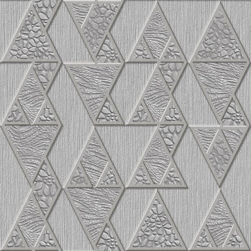 Carving Triangle Pattern on Plaster Background Seamless Texture ...