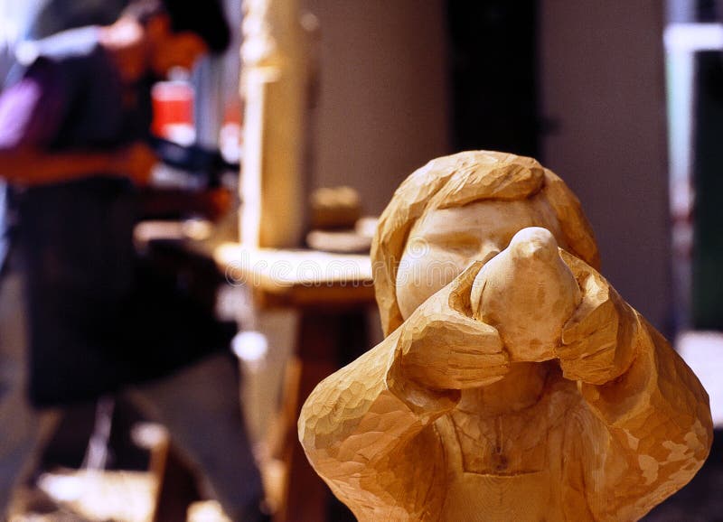 Carving work stock image. Image of bird, wooden, artistic - 2694509