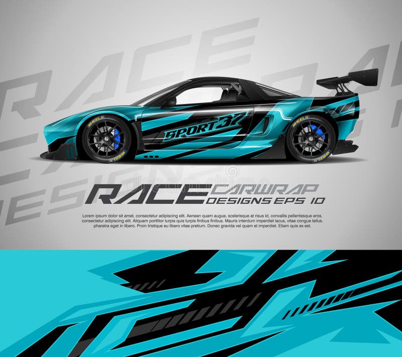 Sport Car Wrap Graphic Abstract Stripe Racing Background Kit Designs ...